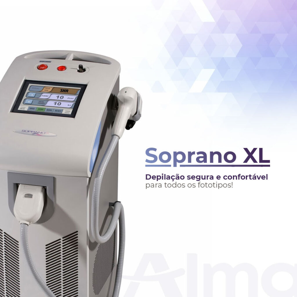 Soprano XL Depilação Segura E Confortável Para Todos Os Fototipos!